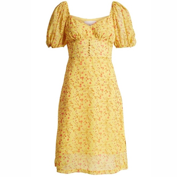 J.O.A. | Dresses | New Joa Puff Sleeve Bustier Aline Dress | Poshmark